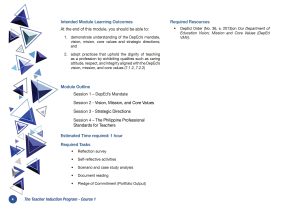 DepEd Teacher Induction Program (TIP) Course 1 - TeacherPH