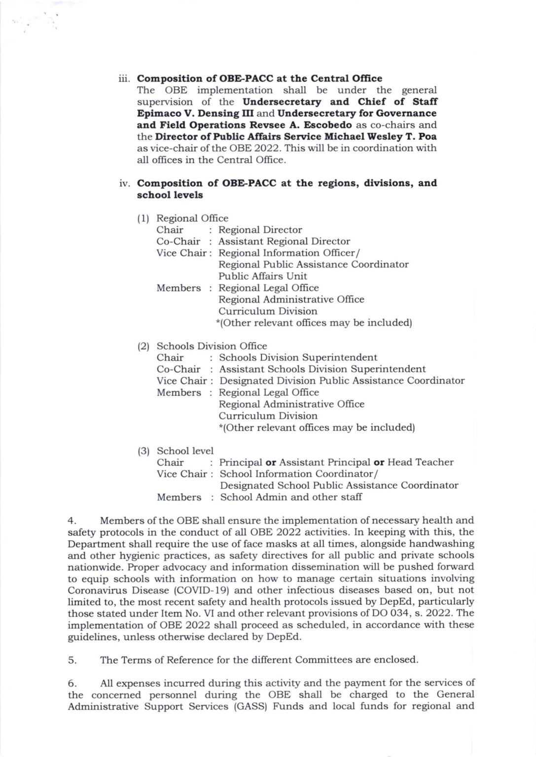 Oplan Balik Eskwela (OBE) for School Year (SY) 2022-2023 - TeacherPH